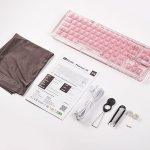 Pink Cherry Blossom Gaming Desk Setup – Her Space