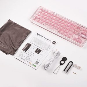 Pink Cherry Blossom Gaming Desk Setup – Her Space